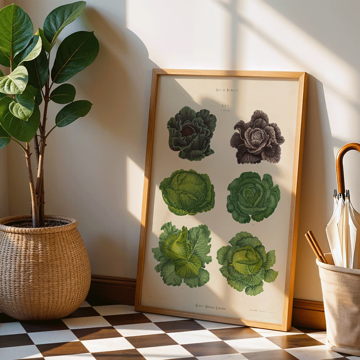 Poster | Ernst Benary Cabbages 1876 | MORYARTY