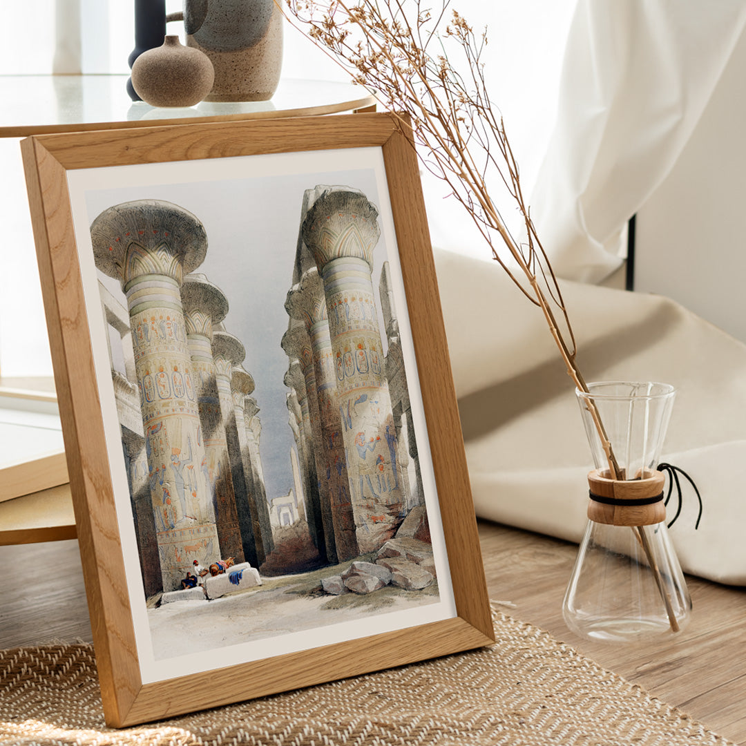 Poster | Great Hall Karnak Thebes by David Roberts 1864 | MORYARTY ...