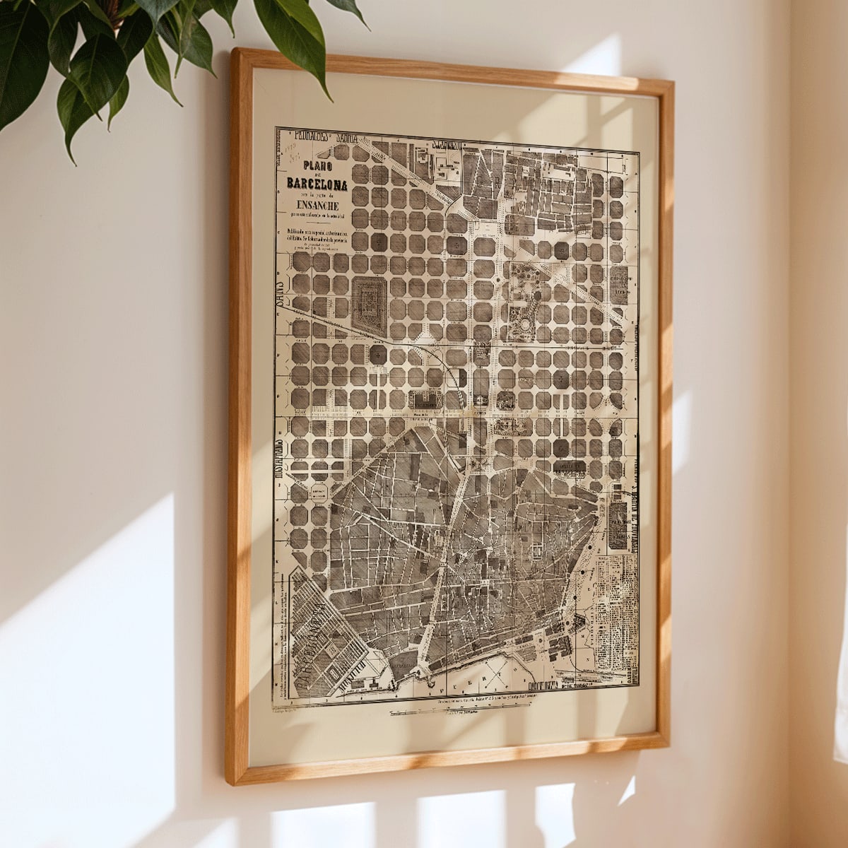 Poster | Plano de Barcelona 1870 | MORYARTY – Moryarty Vintage Posters